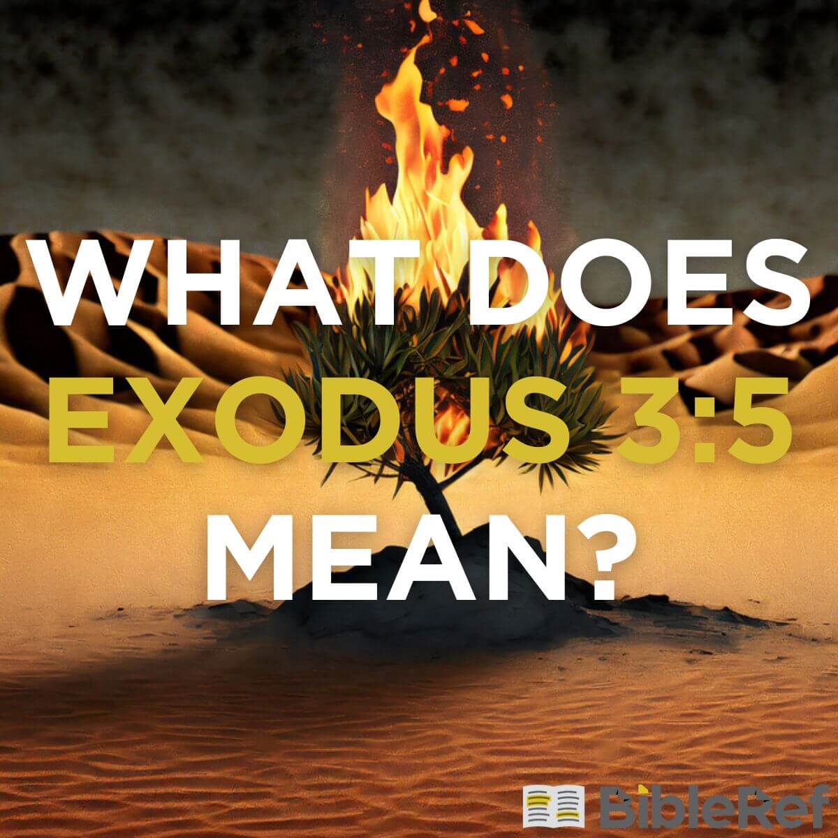 What does Exodus 3:5 mean? | BibleRef.com
