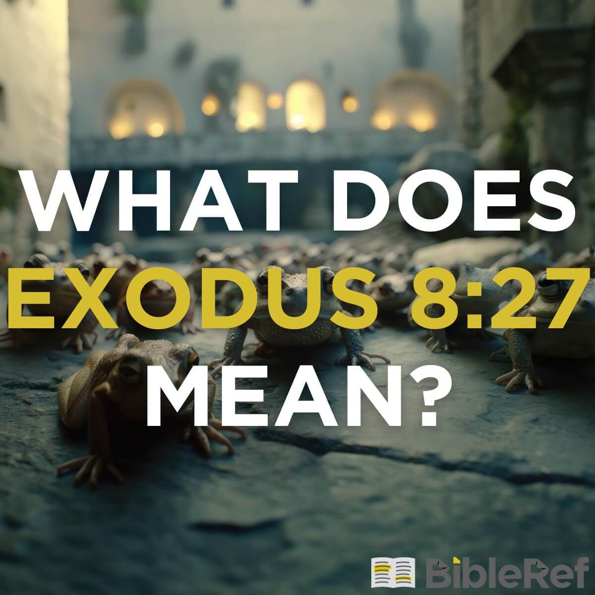 What does Exodus 8:27 mean? | BibleRef.com