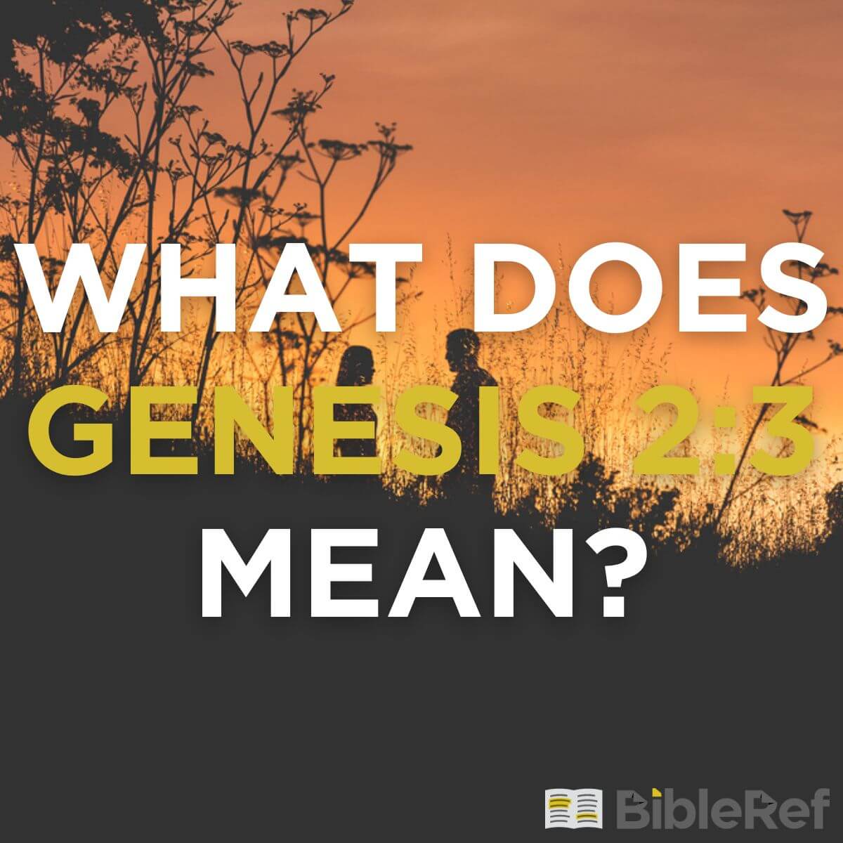 What does Genesis 2:3 mean? | BibleRef.com