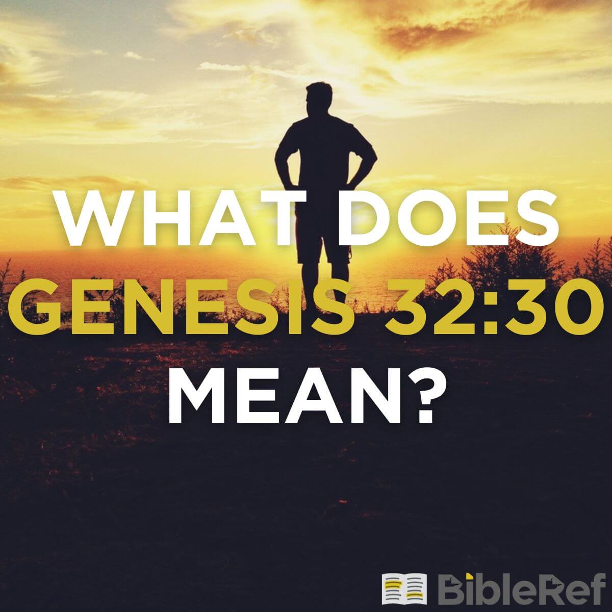 What does Genesis 32:30 mean? | BibleRef.com