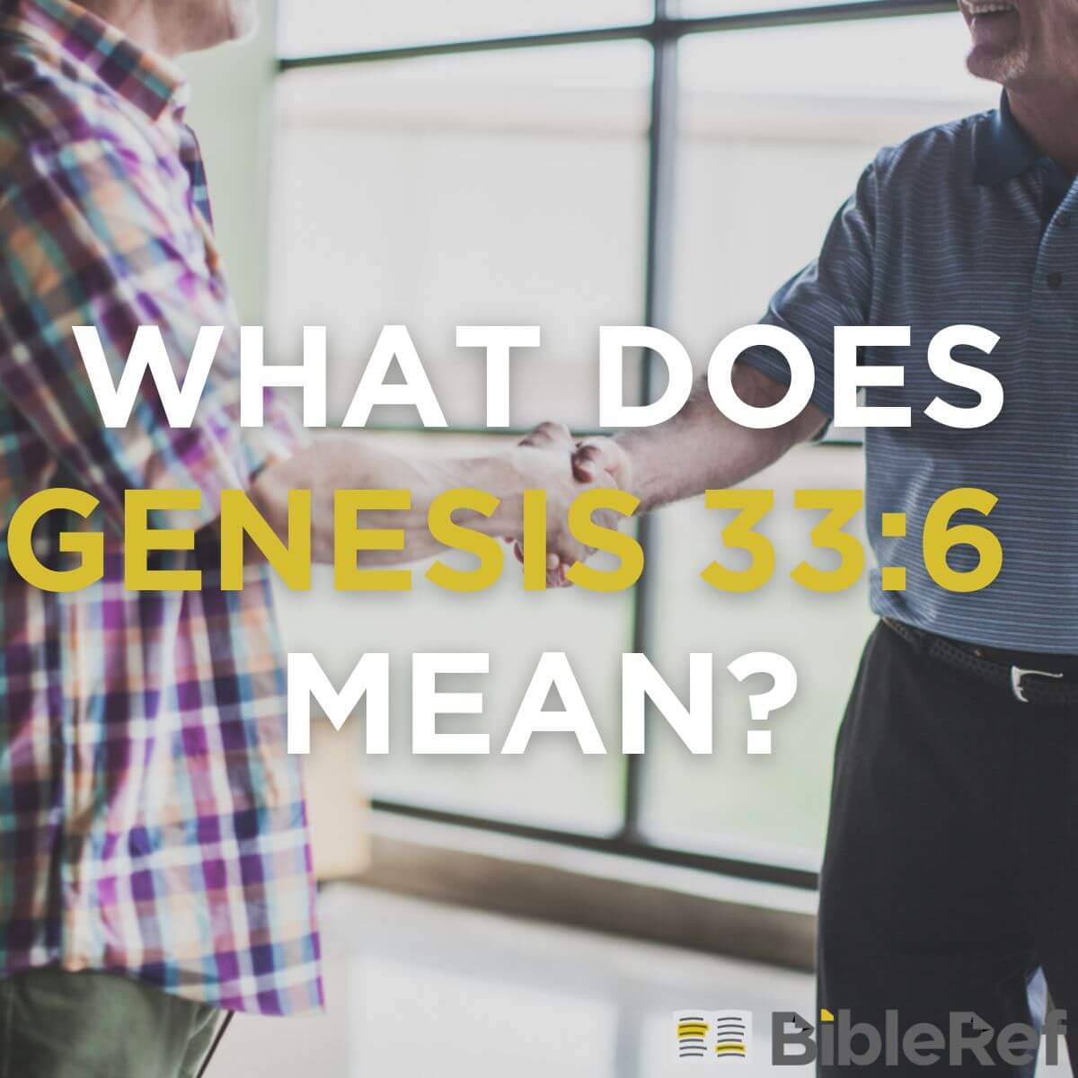 What does Genesis 33:6 mean? | BibleRef.com