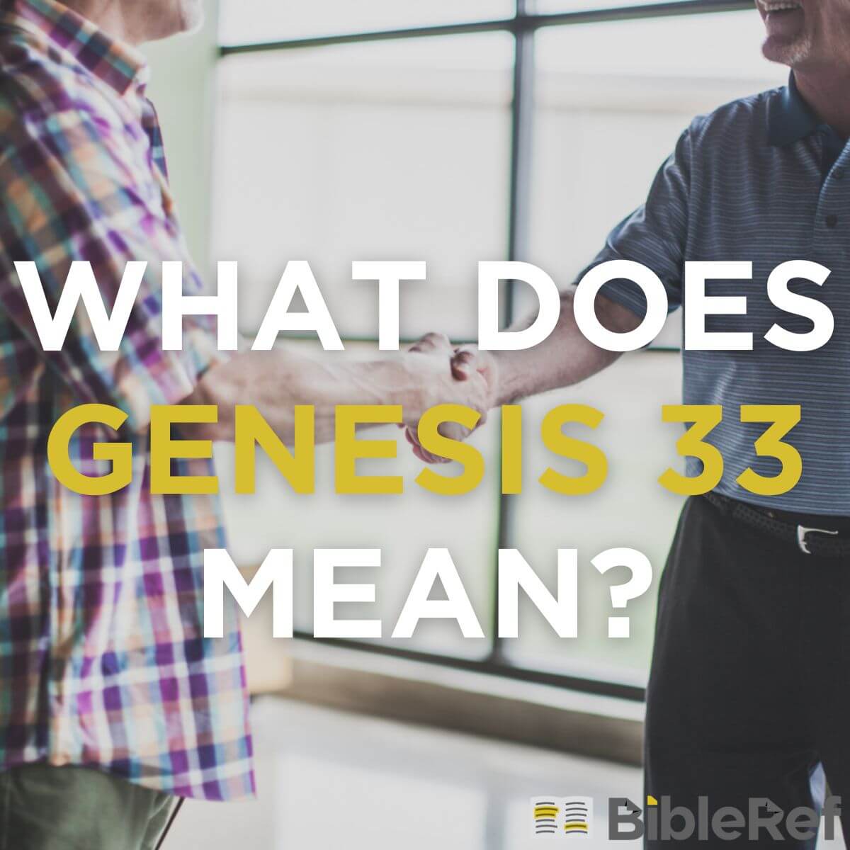 What does Genesis chapter 33 mean? | BibleRef.com