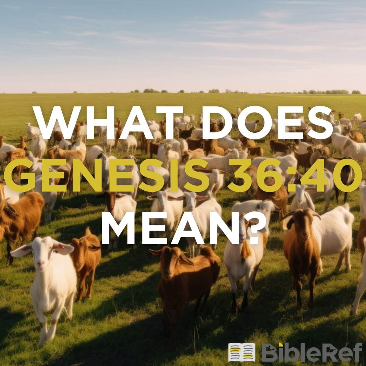 What does Genesis 36:40 mean? | BibleRef.com