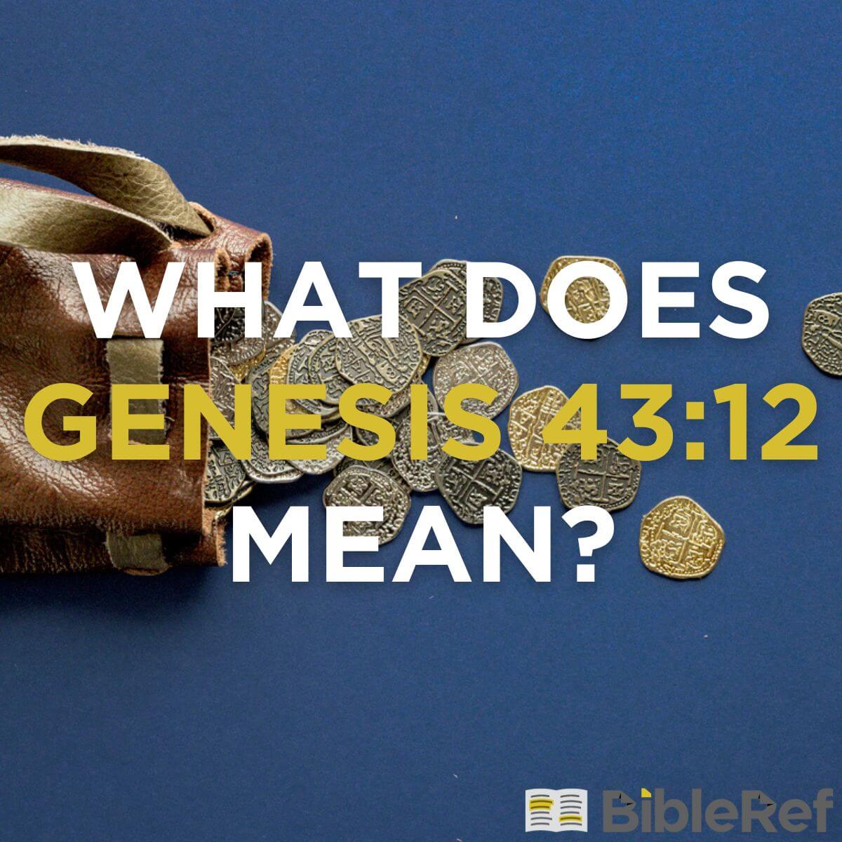 What does Genesis 43:12 mean? | BibleRef.com