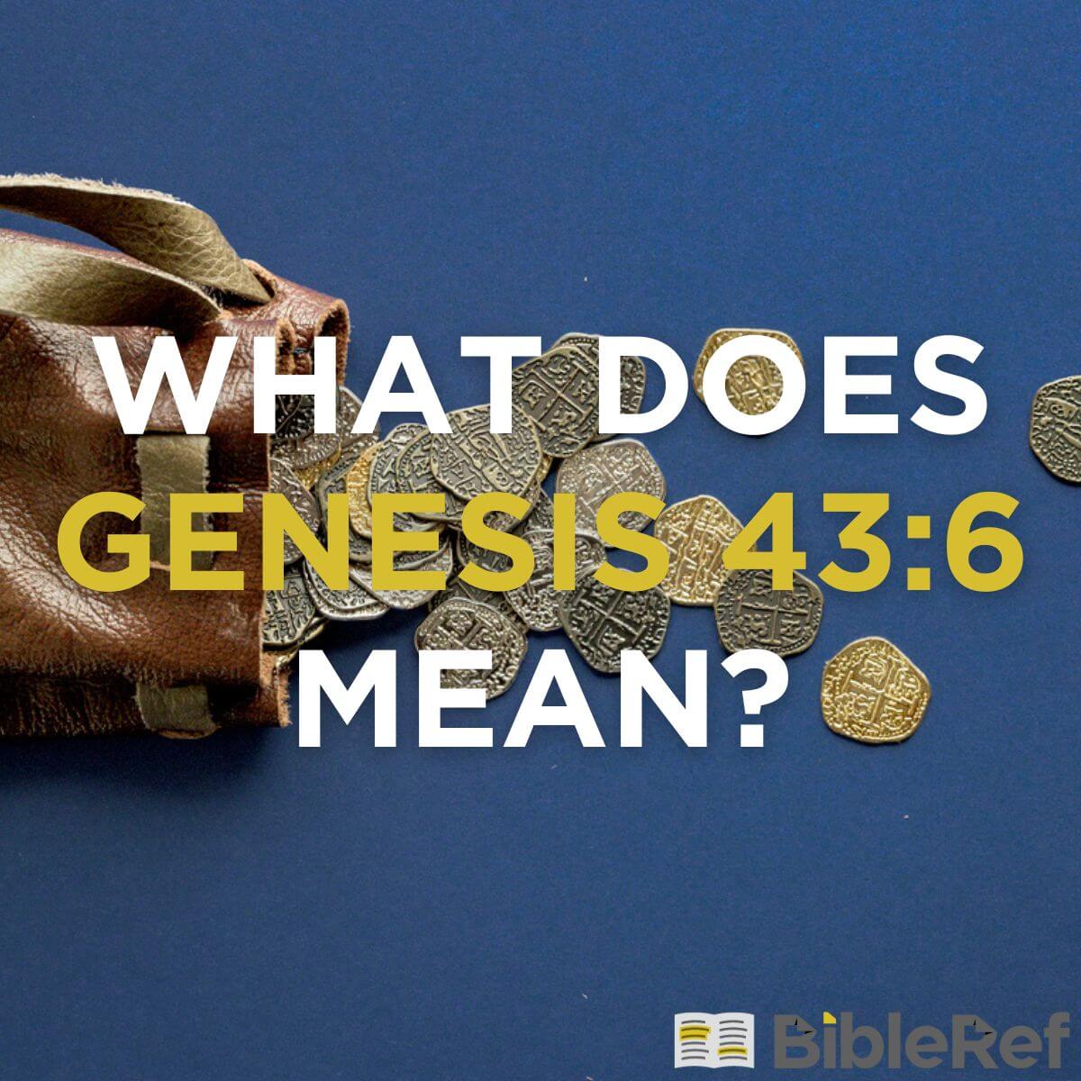 What does Genesis 43:6 mean? | BibleRef.com